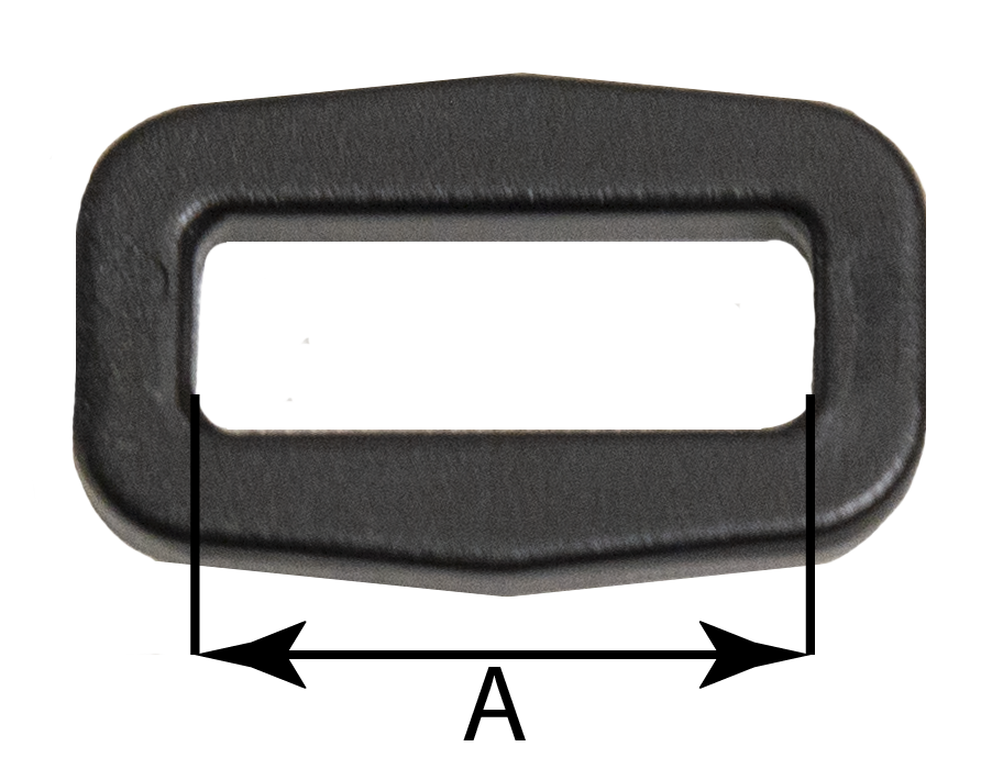 Item # 4950PL (5/8") Black, 4590PL Plastic Delrin Loop On Batz Corporation